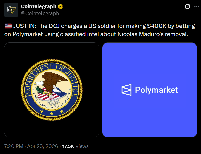 Polymarket Partners With Chainalysis to Detect Insider Trading Activity